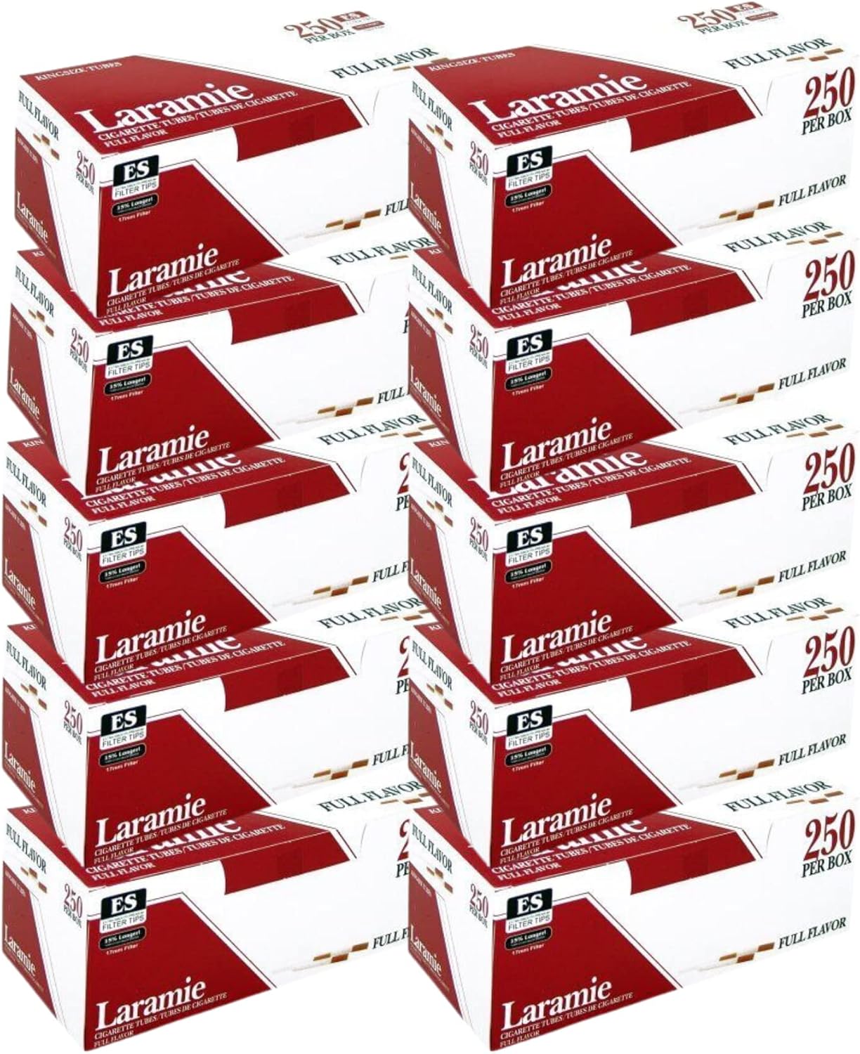 Amazon.com: Laramie Full Flavor Cigarette Tubes King Size 250 Count ...