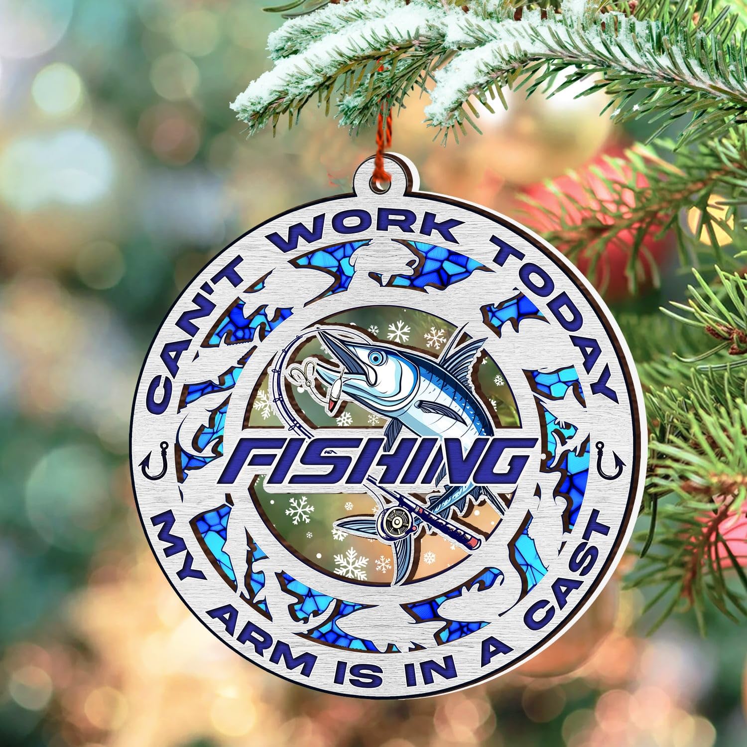 Amazon.com: Fishing Christmas Ornaments 2024 - Fishing Ornaments for ...