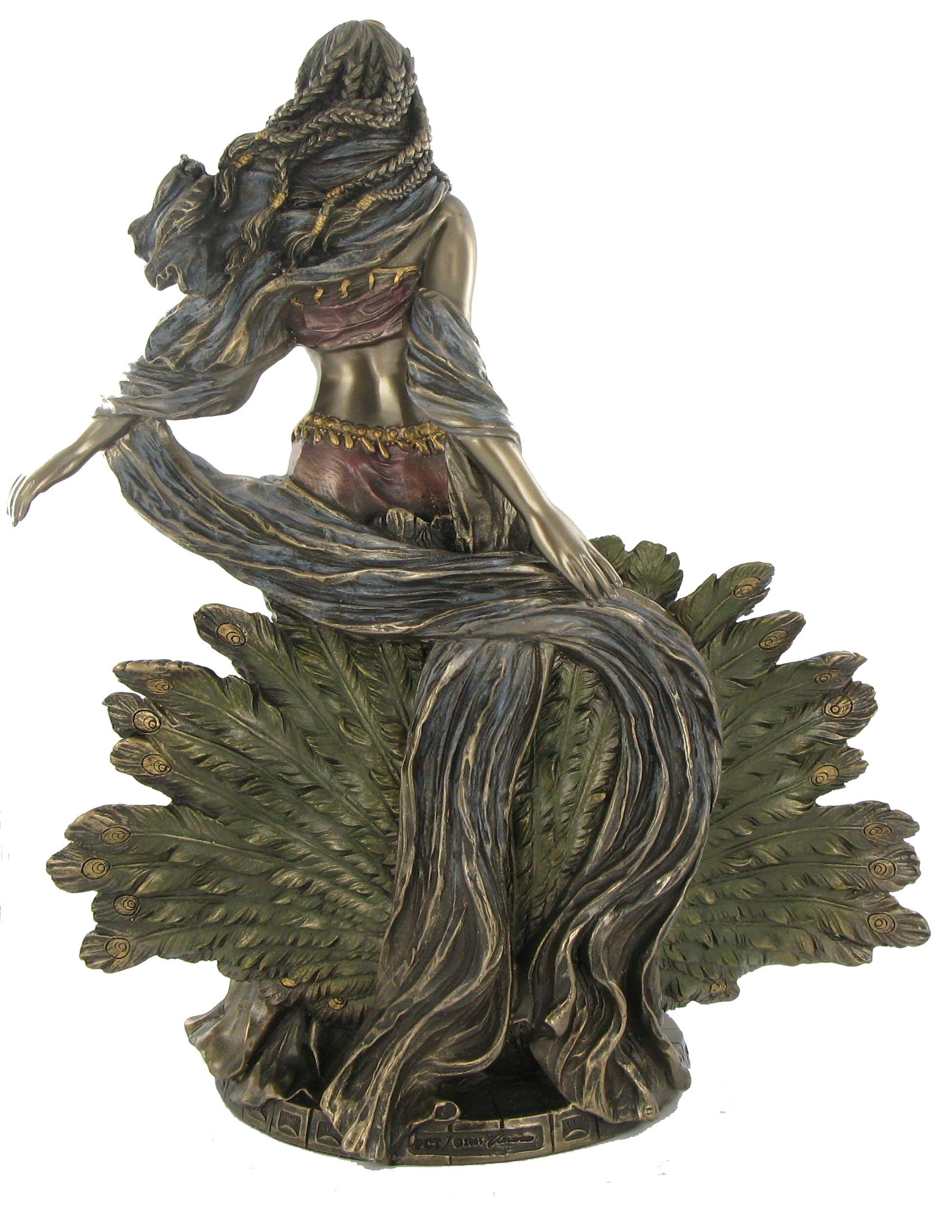 Hera Statue With Peacock
