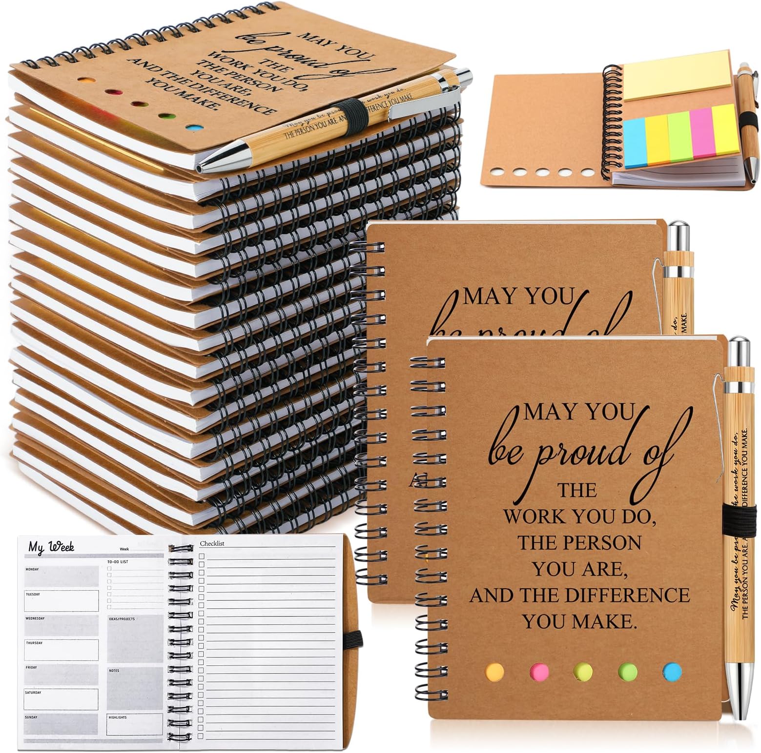 Amazon.com : Qilery 100 Pcs Employee Appreciation Gifts Bulk Include 50 ...