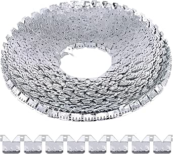 Amazon.com: Rustark 65 ft Flexible Metal Tack Strip Three-Tooth ...