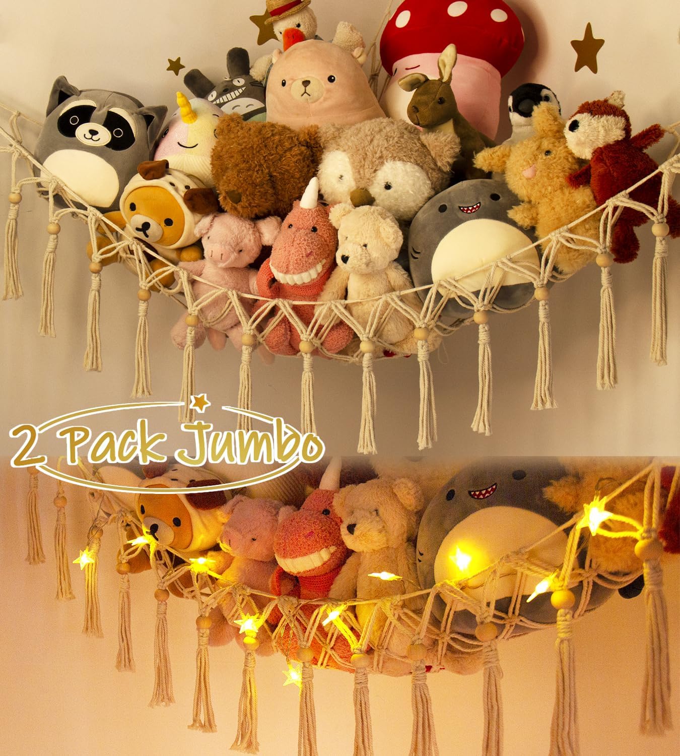 Amazon.com: Stuffed Animal Storage Hammock Net - Mermaid Stuffed ...