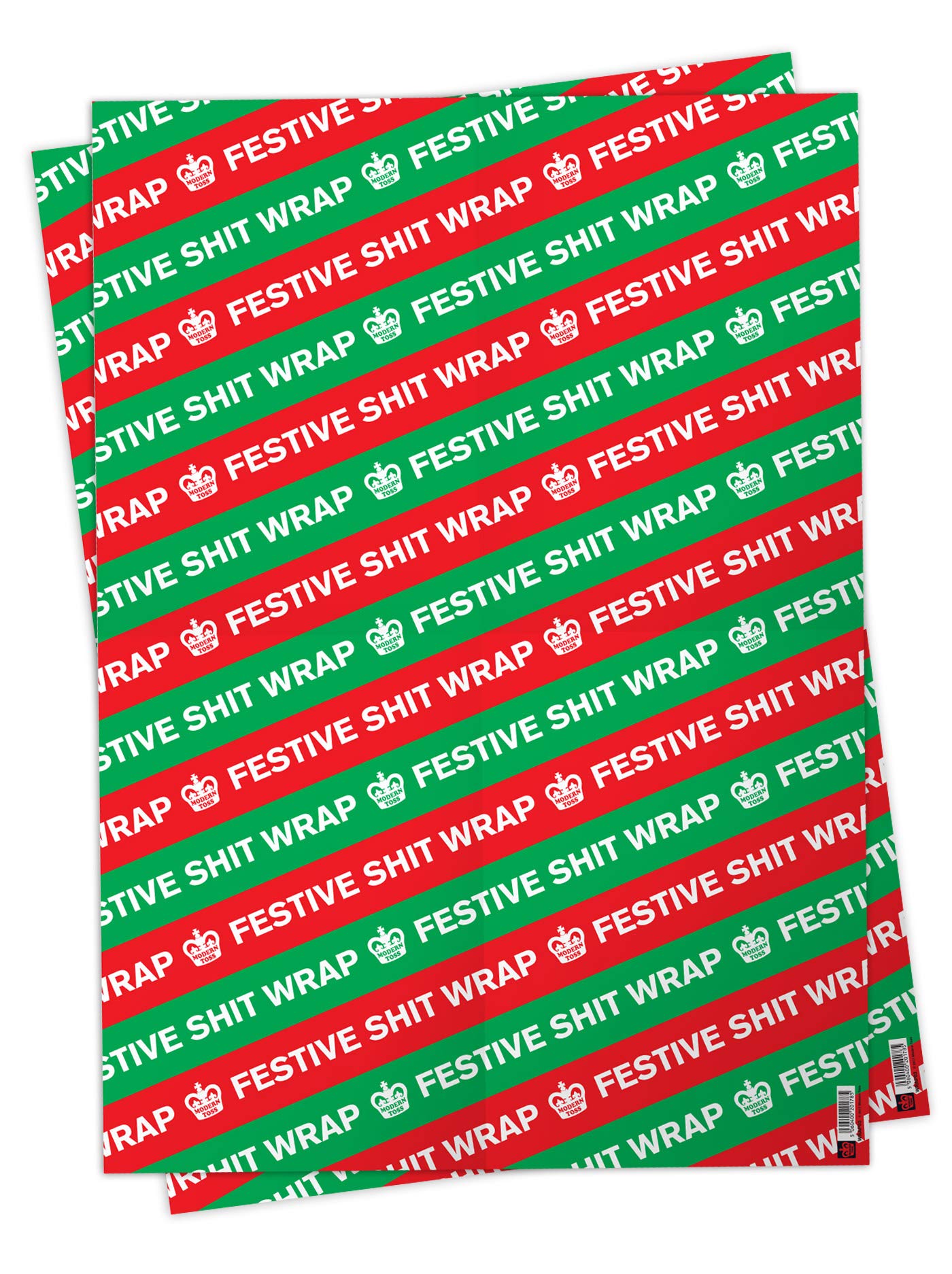 Official Modern Toss - 2 Sheets Of Funny ' Festive Sh*t' Wrapping Paper ...