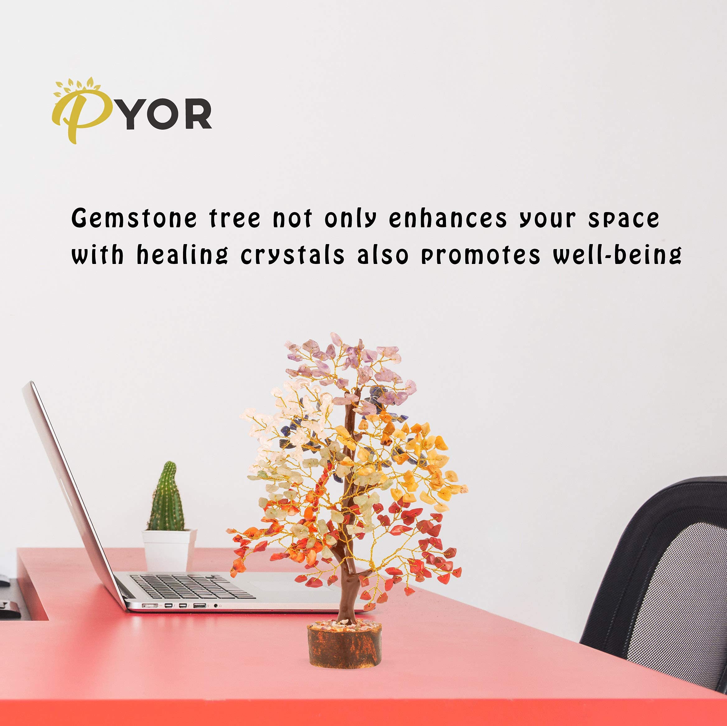 Buy Chakra Tree, Crystal Tree For Positive Energy, Gemstone Tree, Feng ...