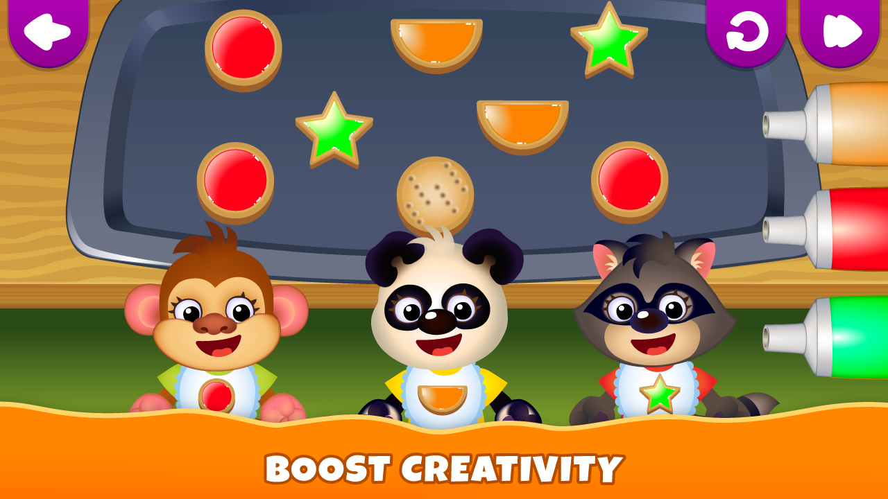 Funny Food Academy FREE lerning games for toddlers 2-3: shapes learning ...