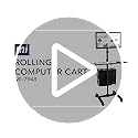 Amazon.com: Mount-It! Rolling Computer Cart on Wheels, Mobile Desk ...