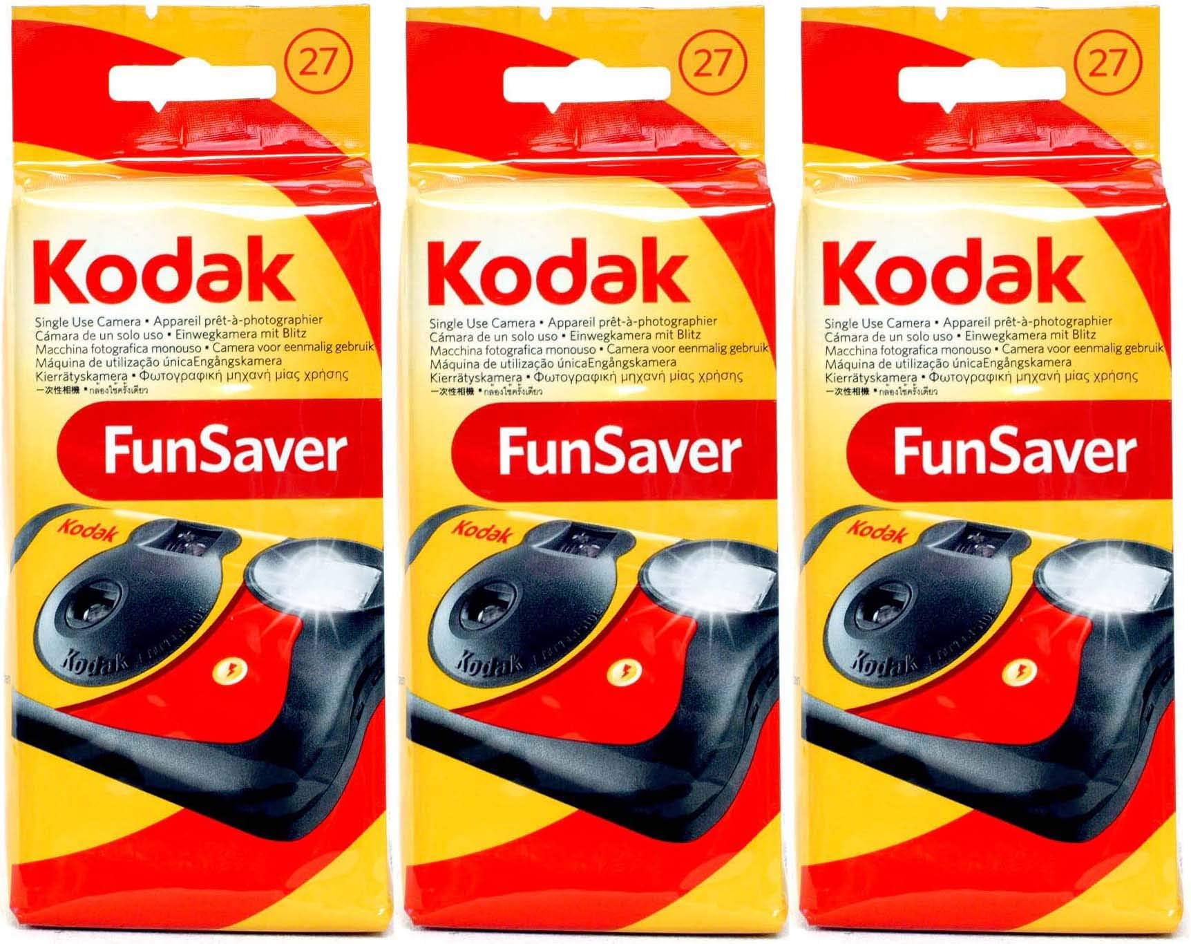 Amazon.com : Disposable Kodak Camera [Camera] 3Pack : Single Use Film ...