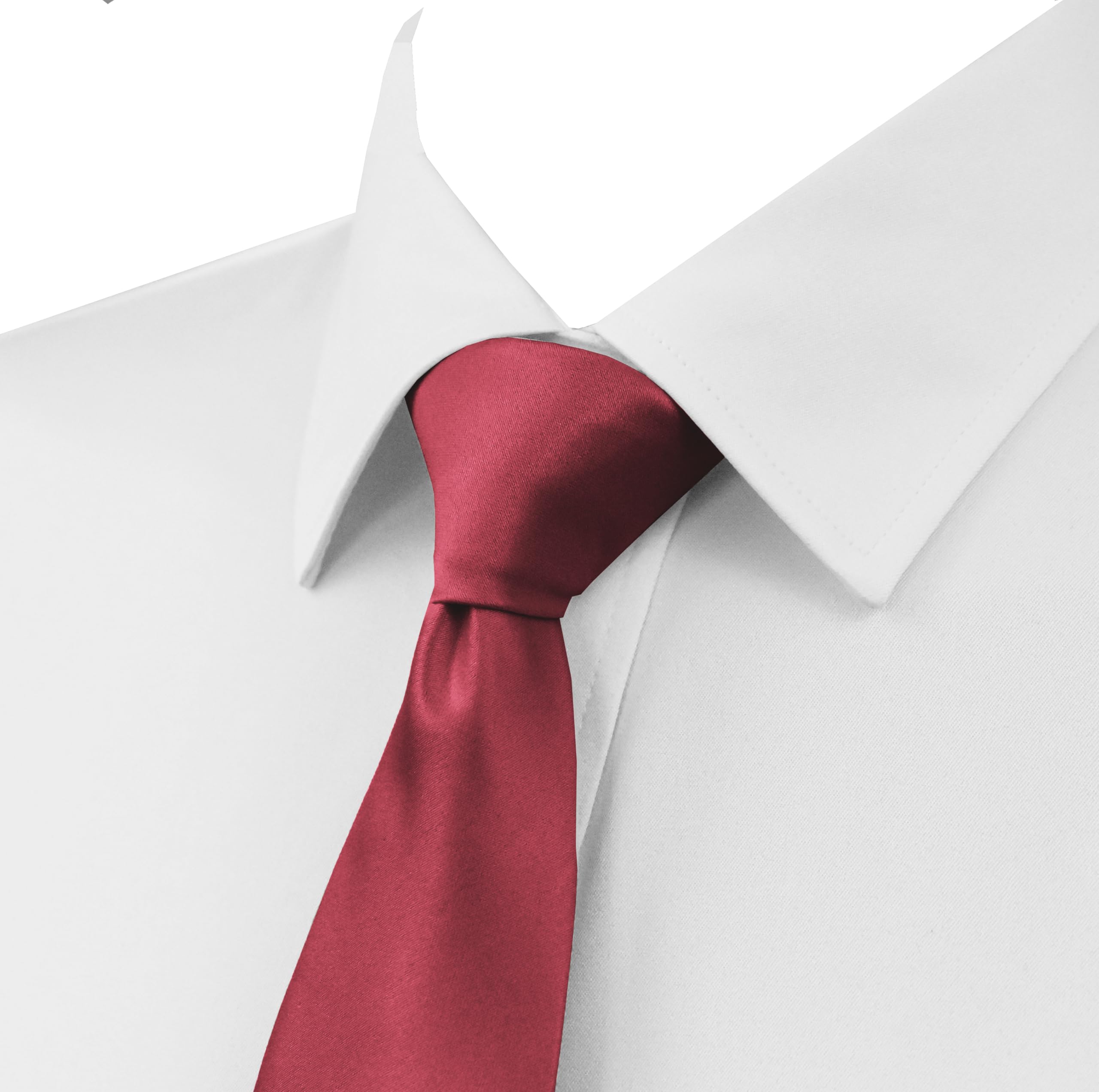 Snapklik.com : Trilece Maroon Ties For Men - Mens Solid Color Ties ...