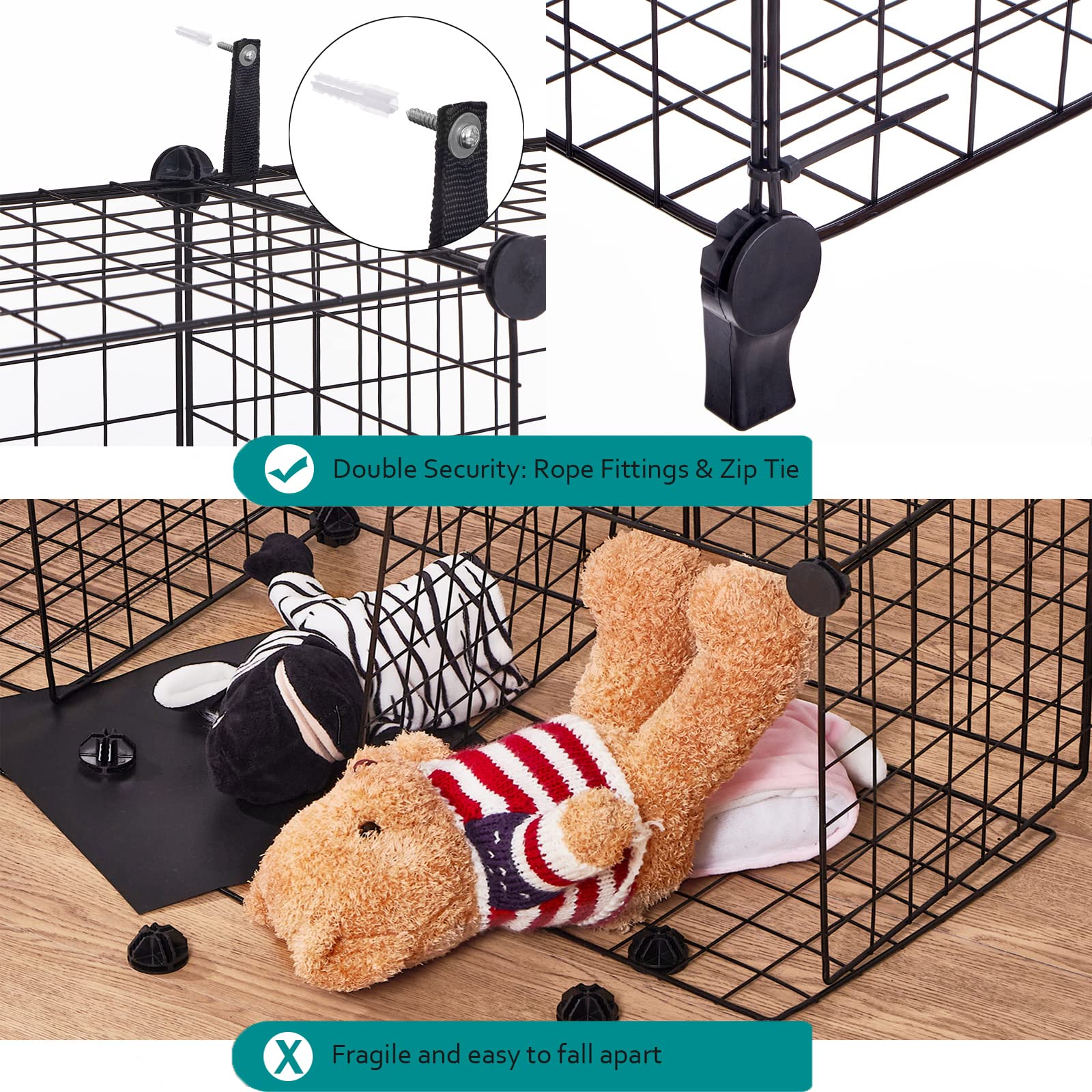 ANWBROAD Wire Cube Storage Organizer, 12 Cube Metal Grid, Wire Shelves ...