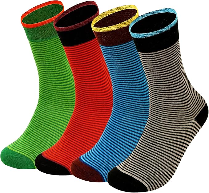 Amazon.com: Colorful BAMBOO Socks for MEN WOMEN - Natural Silken Soft ...