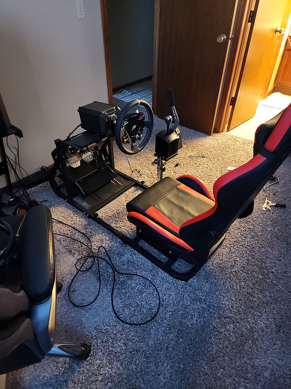 $12/mo - Finance Dardoo G923 Racing Simulator Cockpit with Red Seat ...