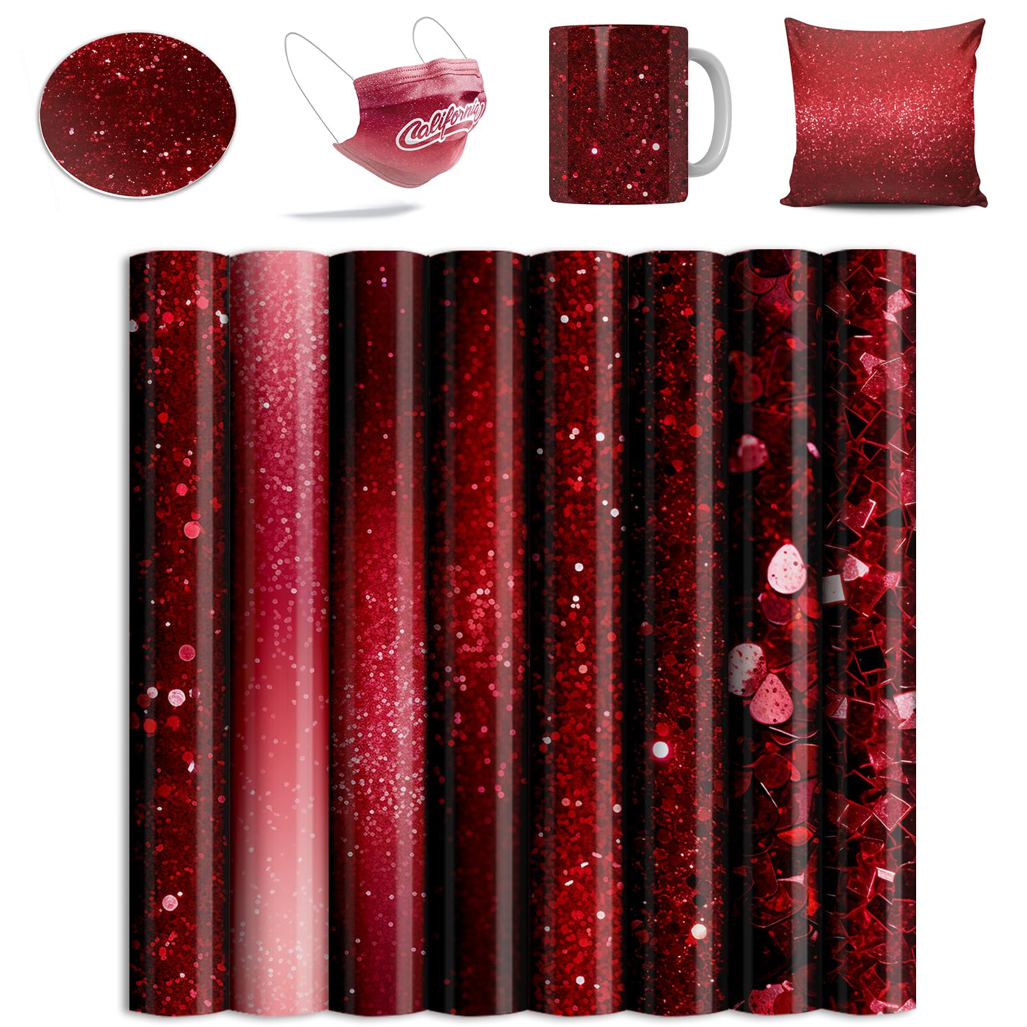 Amazon.com: Red Sublimation Transfer Sheets for Heat Press Machine ...