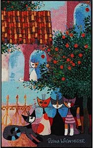 Amazon.de: Salonloewe Rosina Wachtmeister Fußmatte Vita Familiare 75x120 cm SLD0600-075x120