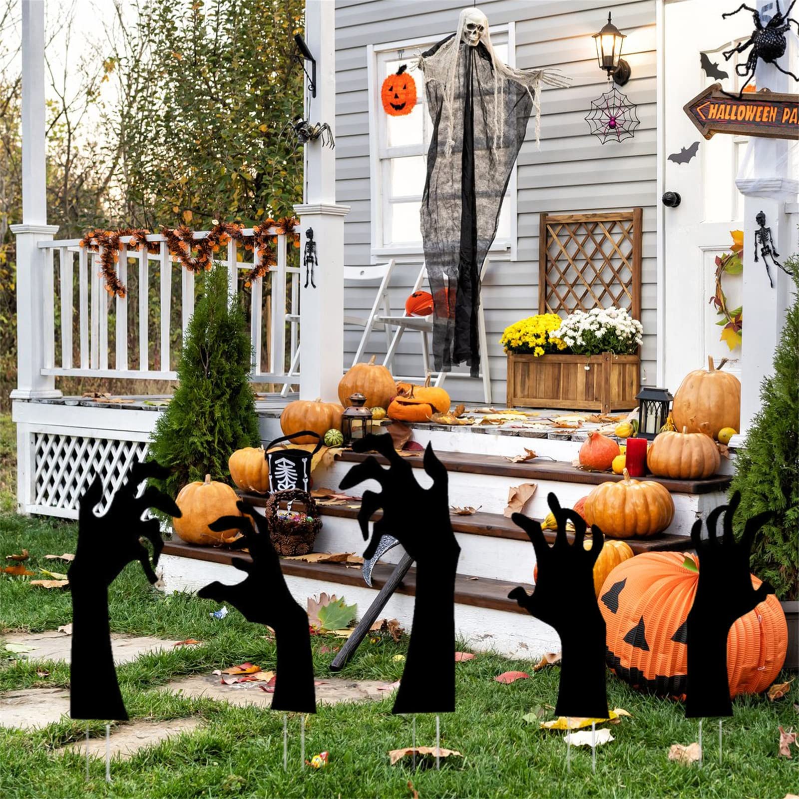 Scary Halloween Driveway Inspiration For Our First Farmhouse Halloween