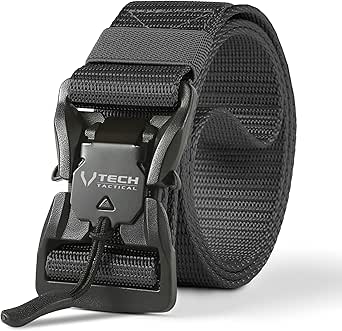 Amazon.com: VTECH Tactical Belt for Men - 1.5" Nylon Work Belt with ...