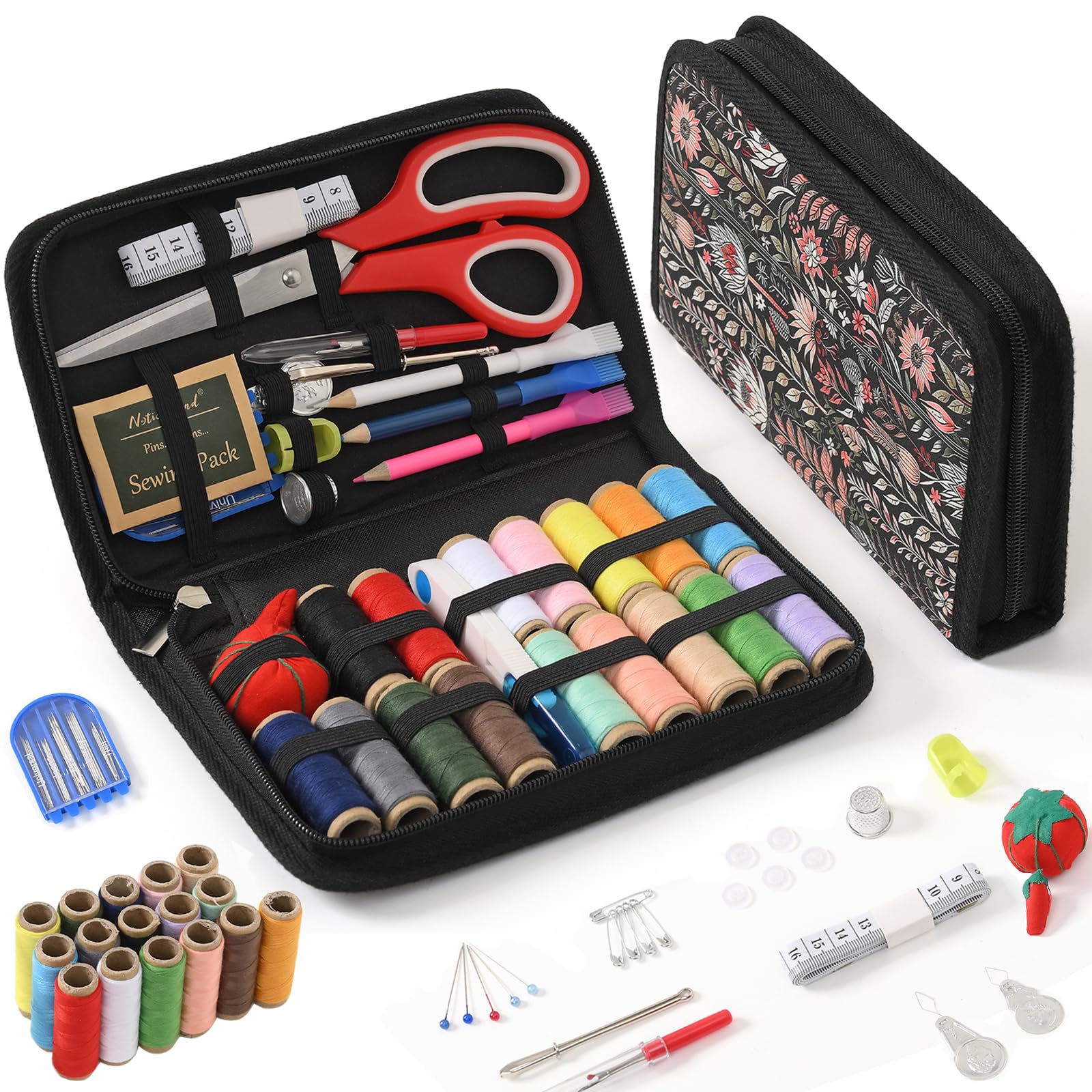 Amazon.com: Sewing Kit for Adults, Needle and Thread Kit for Sewing ...