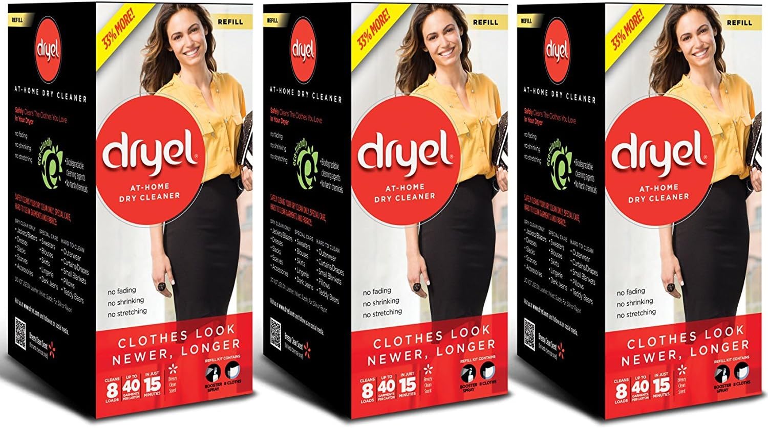 Amazon.com: Dryel At-Home Dry Cleaner Refill Kit, 8 Cloths : Health ...