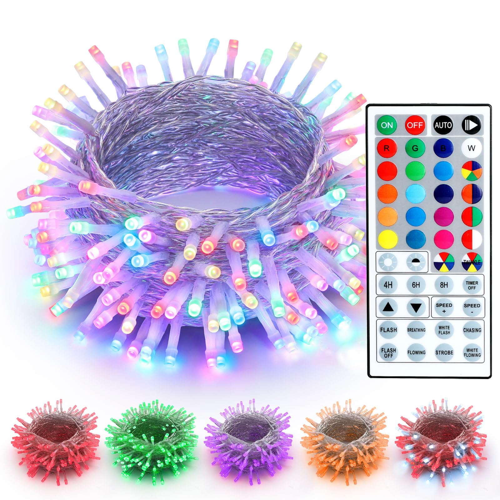 Snapklik.com : Brizled RGB Christmas Lights, 66ft 200 LED Color ...