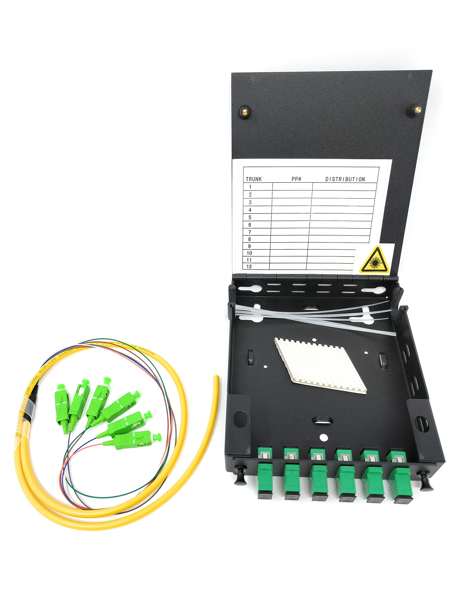 Buy Ultra Spec Cables 6 Port Wall Fiber Enclosure with Splicing Module ...