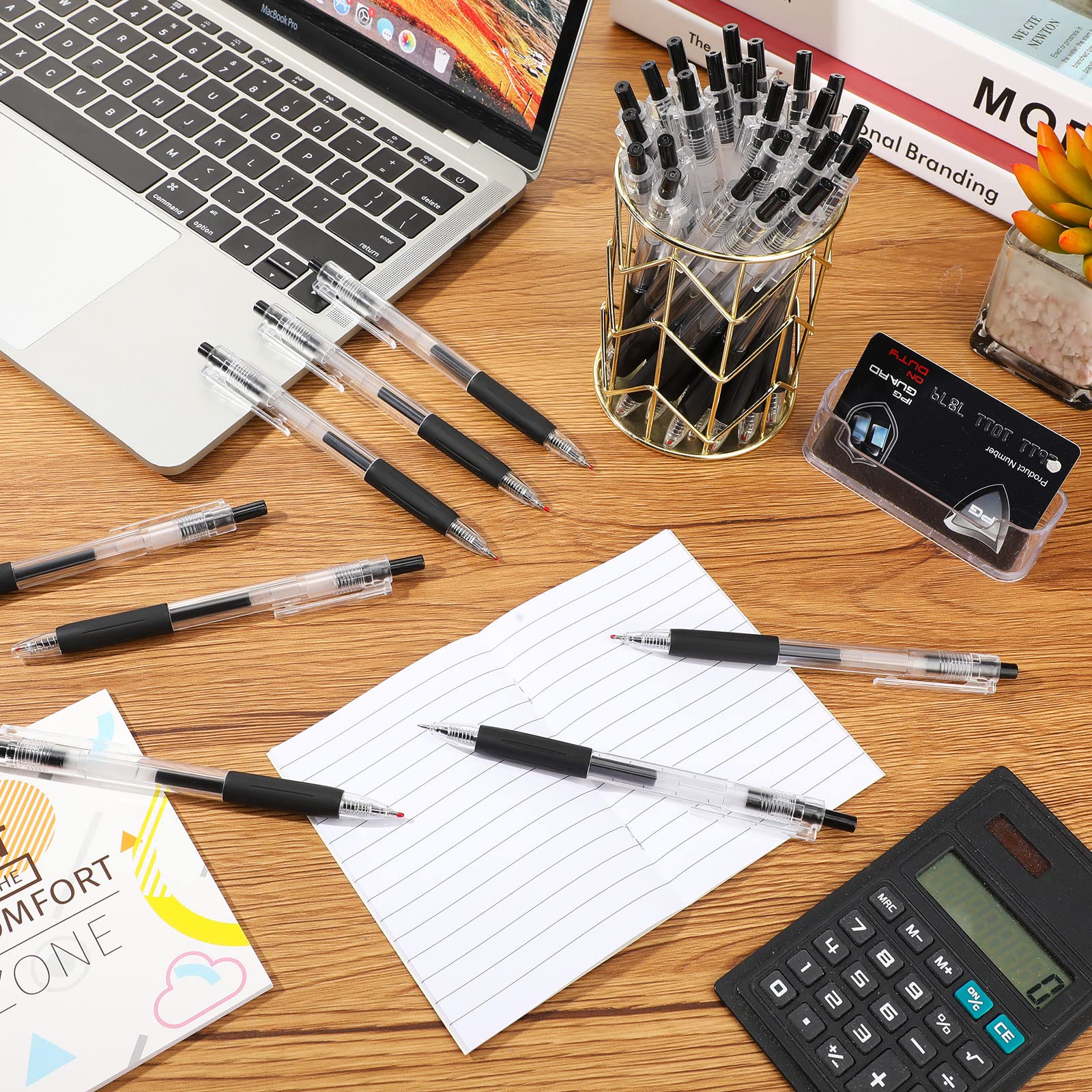 Snapklik.com : 400 Count Pens Bulk Black Retractable Ballpoint Pens ...