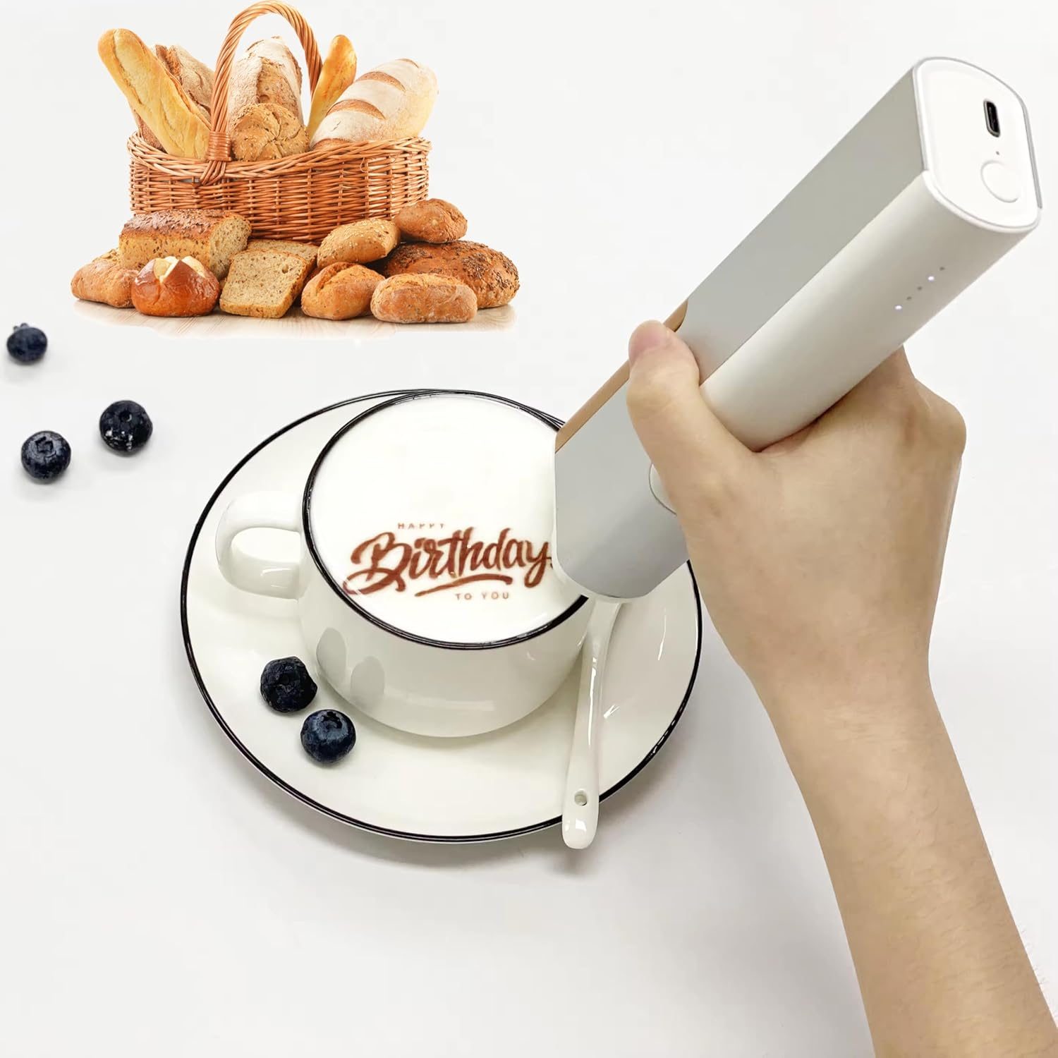 Handheld Food Printer W/App Control, Portable Coffee Printer Machine ...