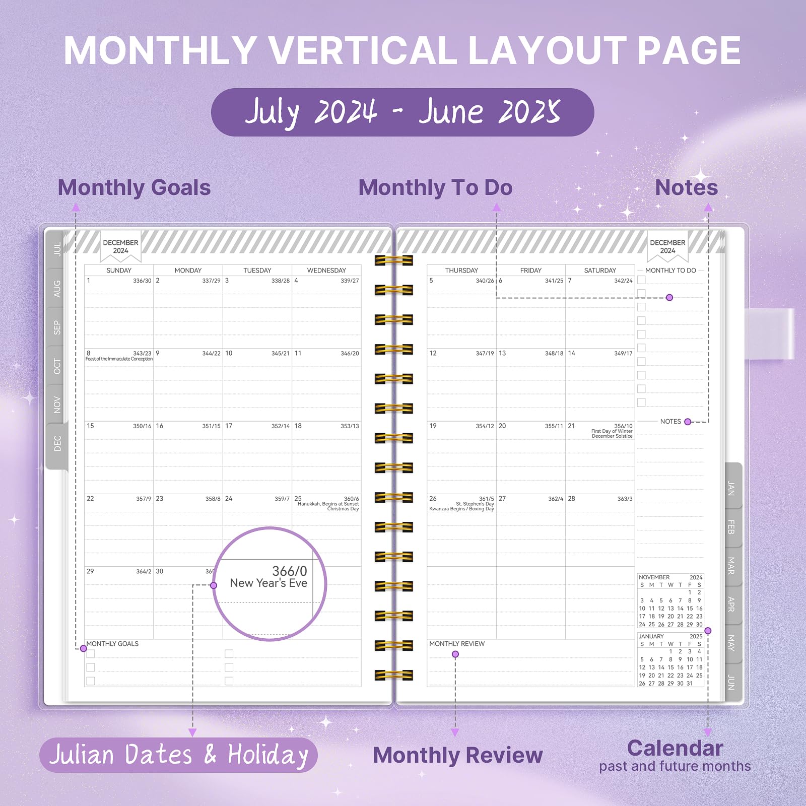 Snapklik.com : 2024-2025 Planner Weekly & Monthly Agenda Book Yearly ...