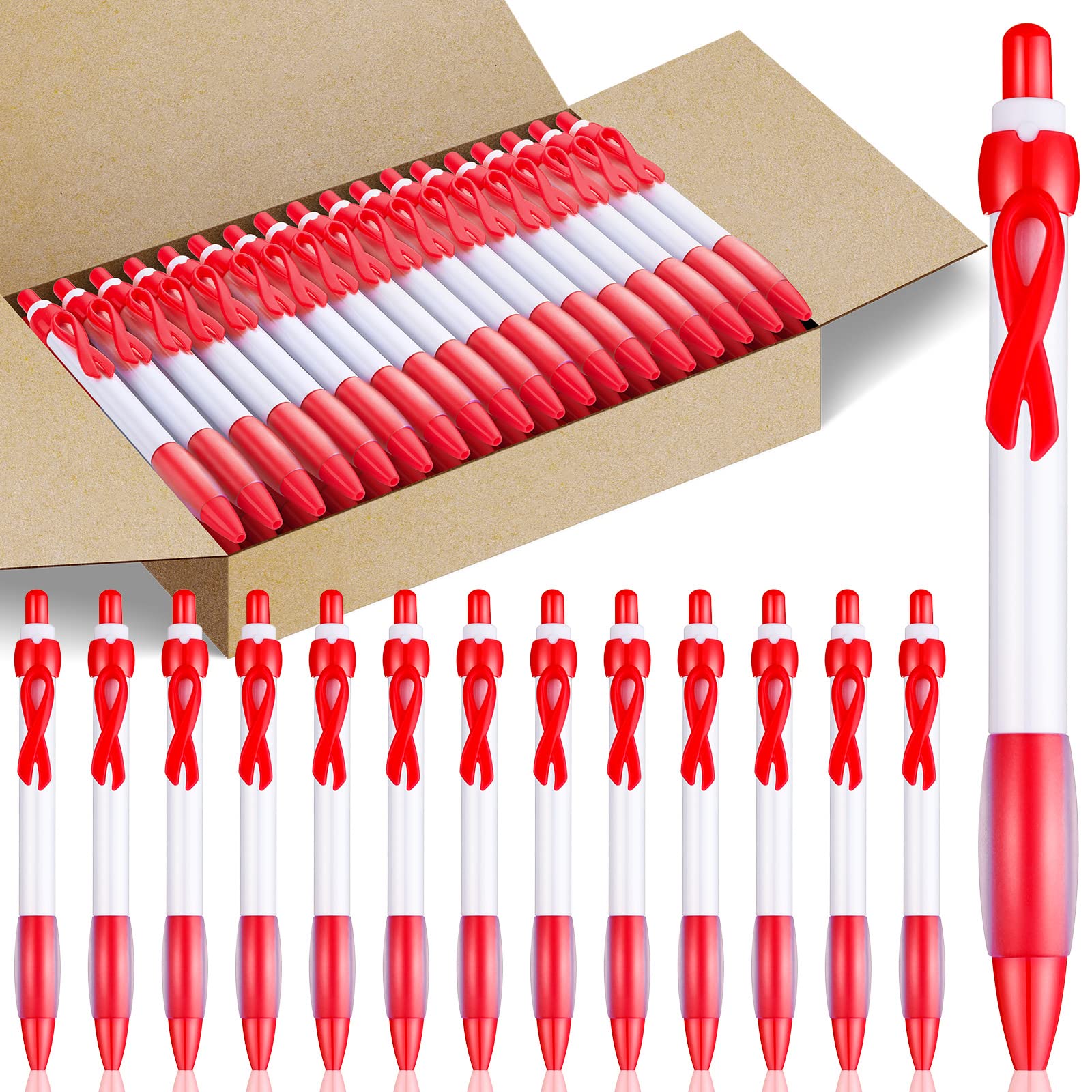 Amazon.com : Yexiya 100 Pcs Cancer Awareness Ribbon Pen Autism Breast ...