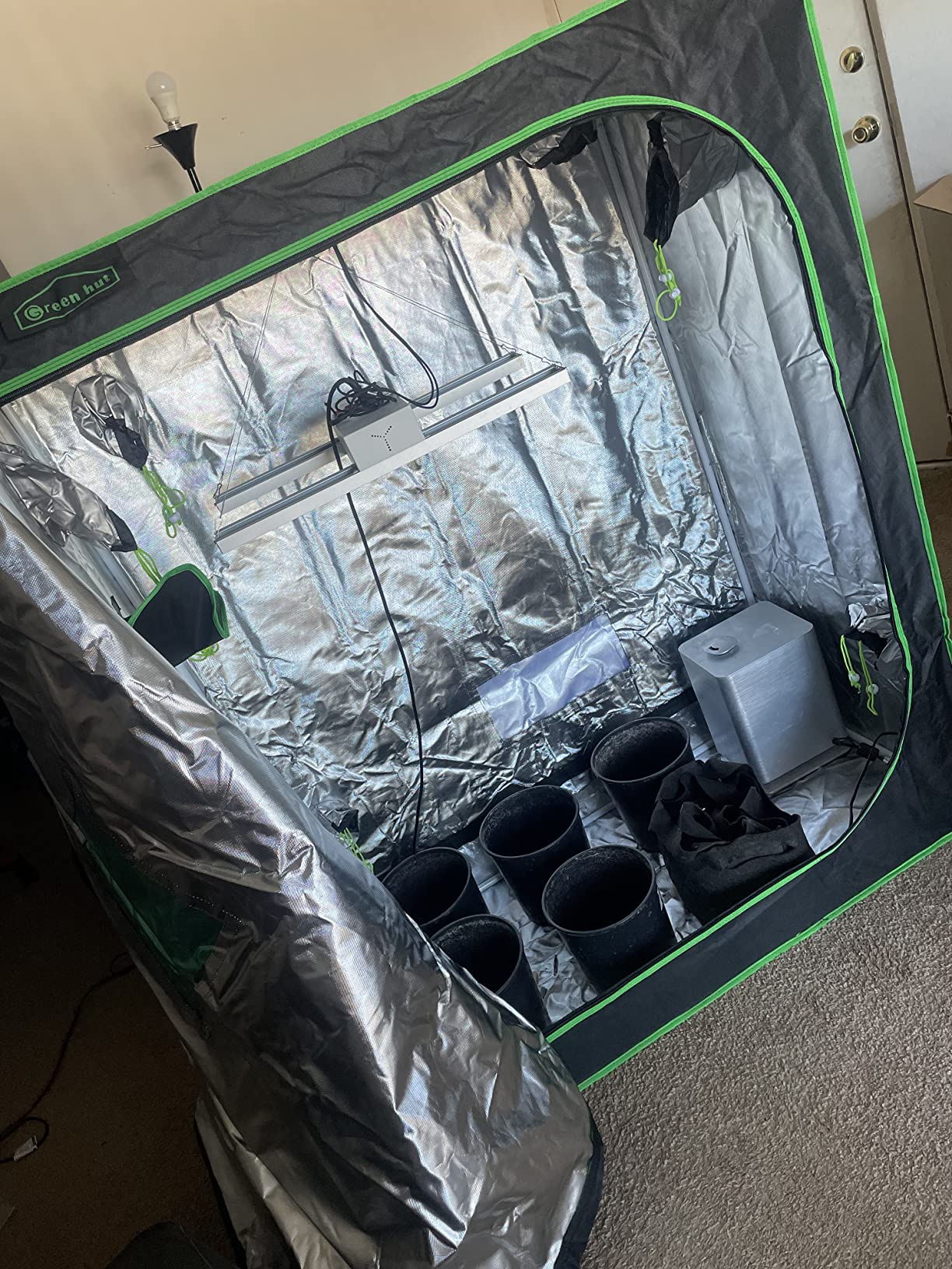 $13/mo - Finance Green Hut 3x3 Grow Tent, 36"x36"x72" Growing Tent with ...