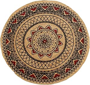 Amazon.com: HandyMady Braided Round Jute Rug 7ft - Natural Jute Area ...