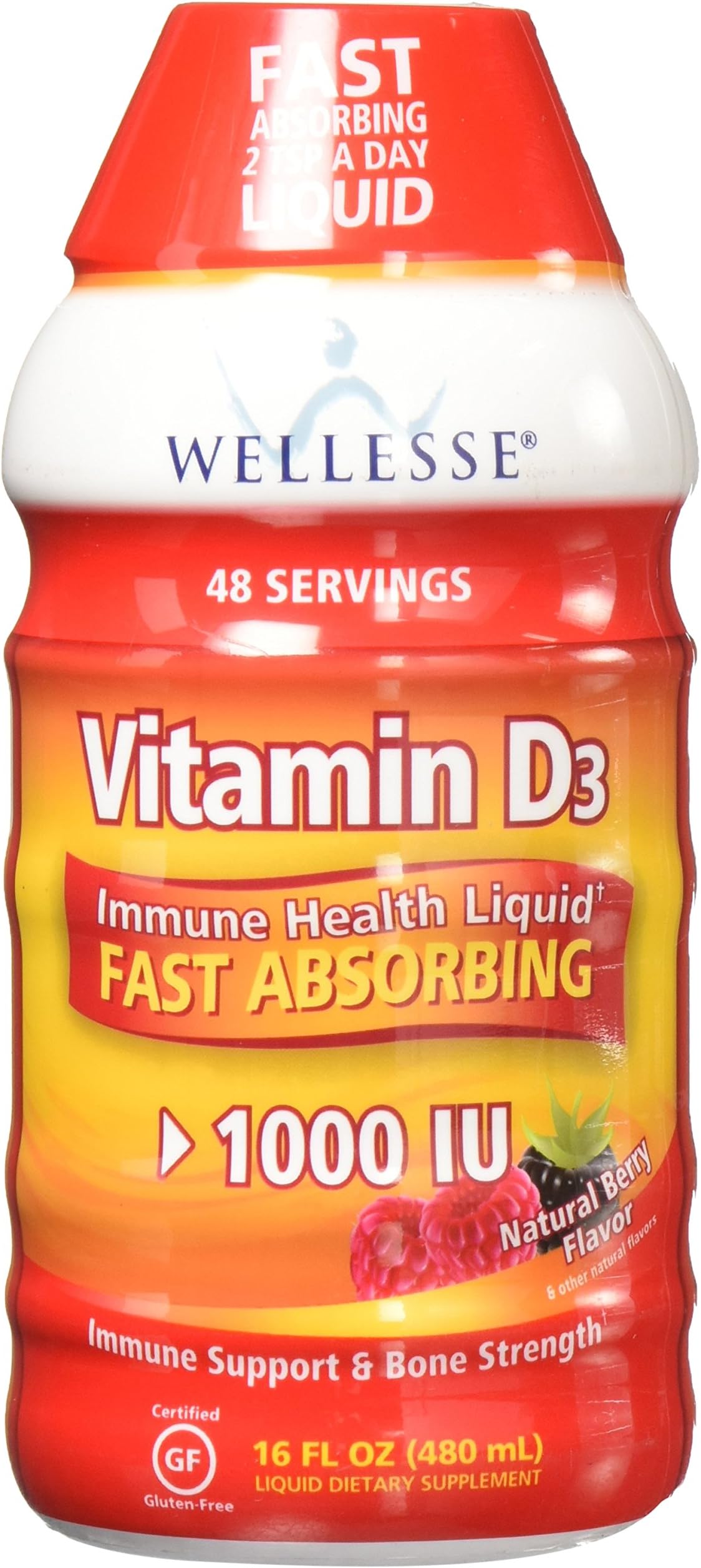 Amazon.com: Wellesse Vitamin D3 - Liquid 16 oz. - 1000 IU or 25 mcg ...