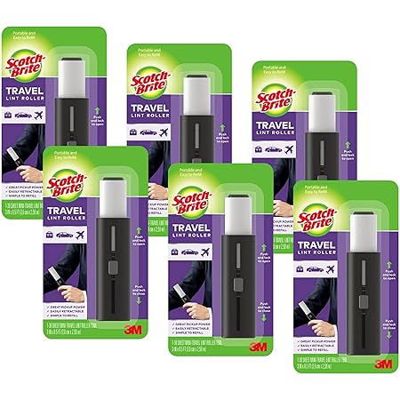 Amazon.com: Scotch-Brite Mini Travel Lint Roller, Works Great On Pet ...