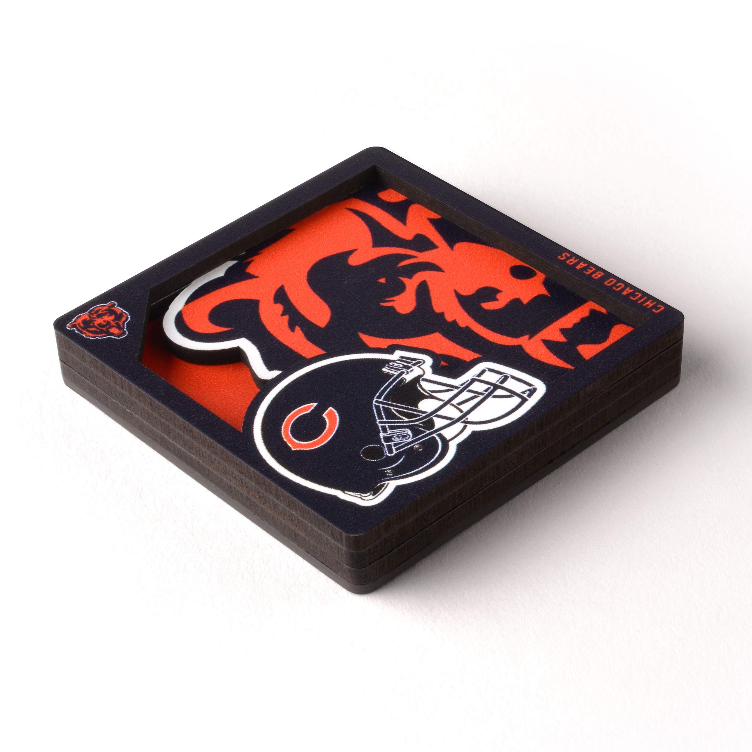 Snapklik.com : NFL Chicago Bears 3D Logo Series Magnets