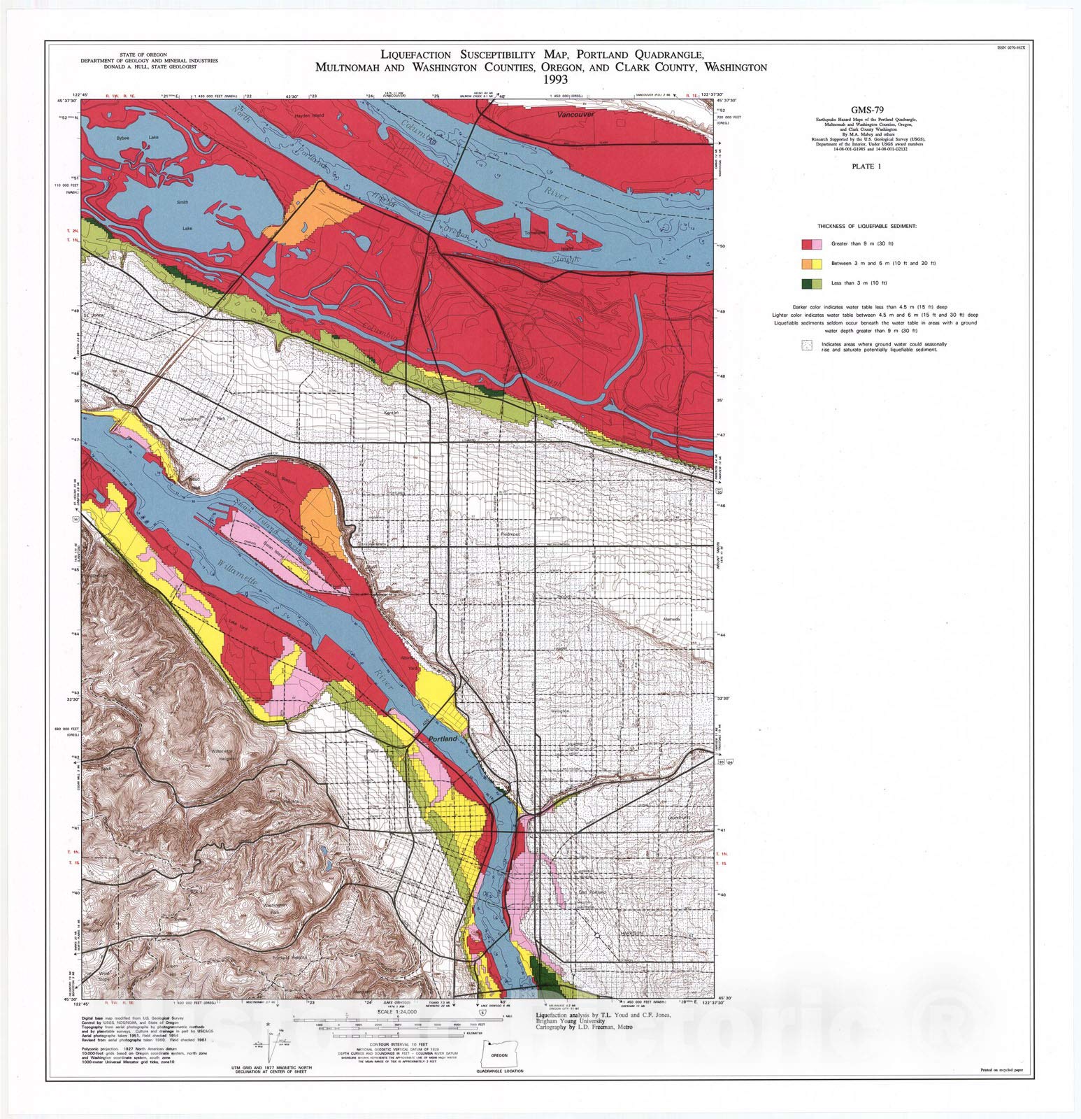 Portland Earthquake Map