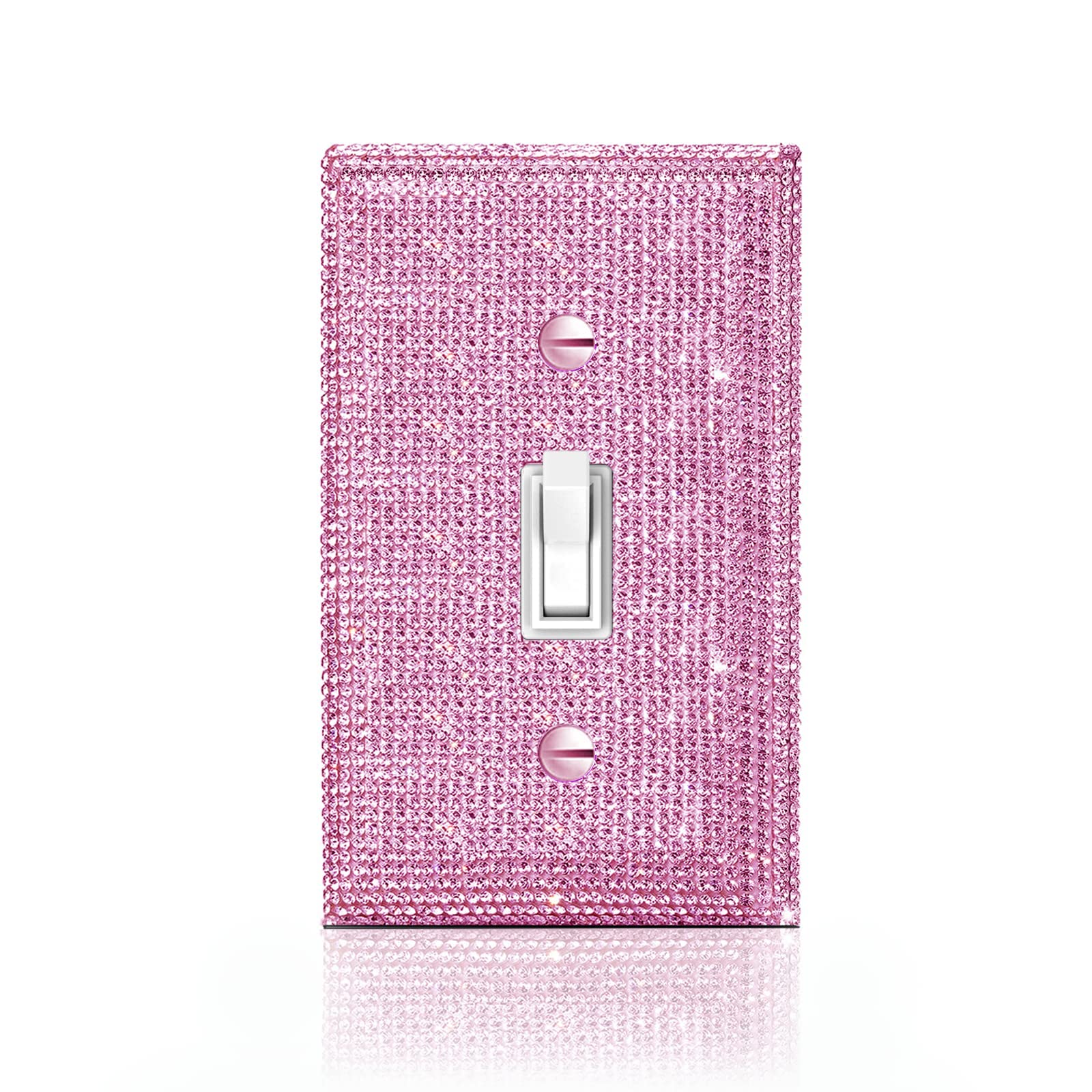Pink Rhinestone Light Switch Cover Colored Bling Light Switch Cover ...