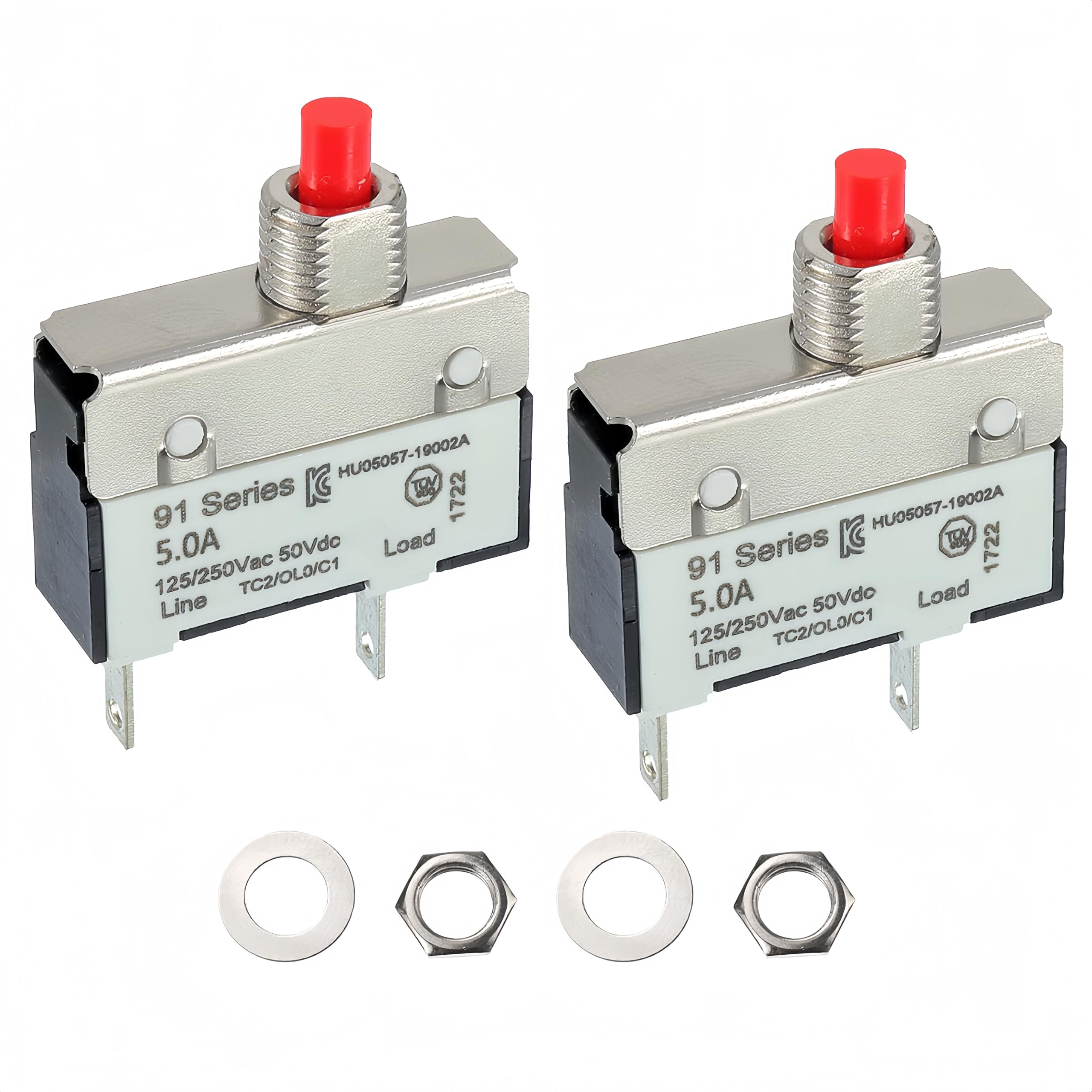 Snapklik.com : EPLZON 5A 5 Amps 125/250V AC 50V DC Manual Reset Push ...
