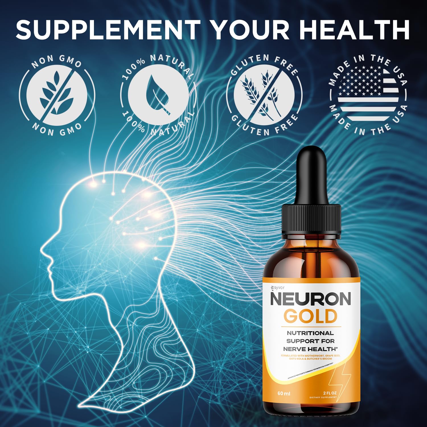 Neuron Gold Drops 2 Pacotes: Suporte Avançado para Saúde e Bem-Estar ...