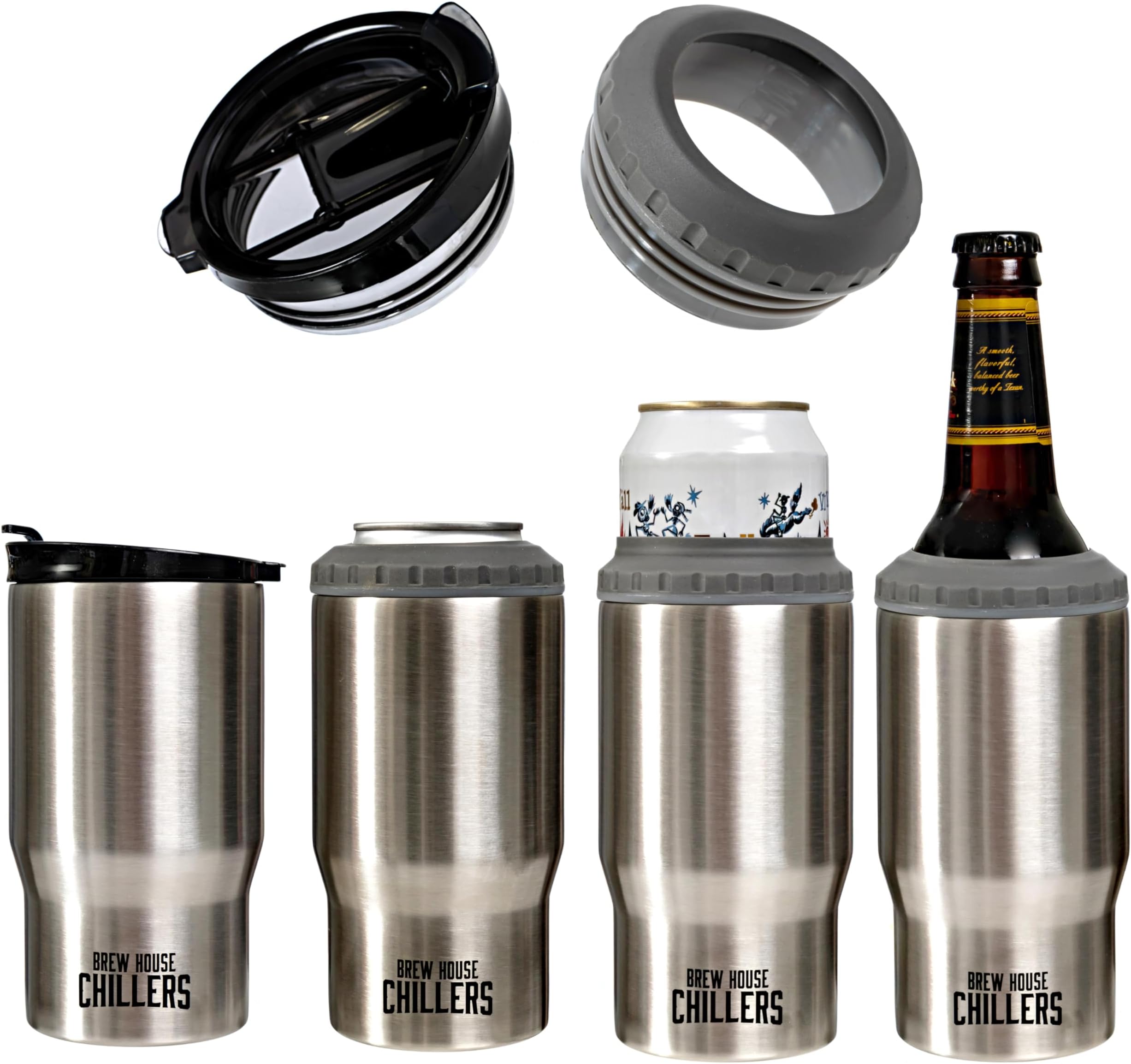 Amazon.com: Brew House Chillers - 4 in 1 Coolest & Hottest Drink Holder ...