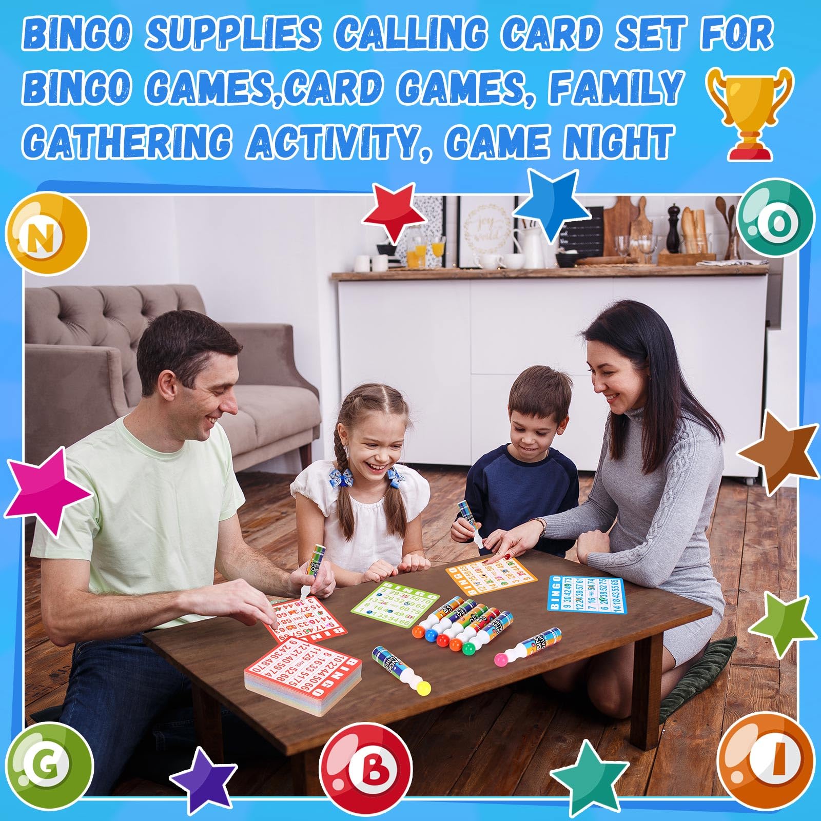 Snapklik.com : Crtiin Assorted Colors Of Bingo Game Cards And Daubers ...