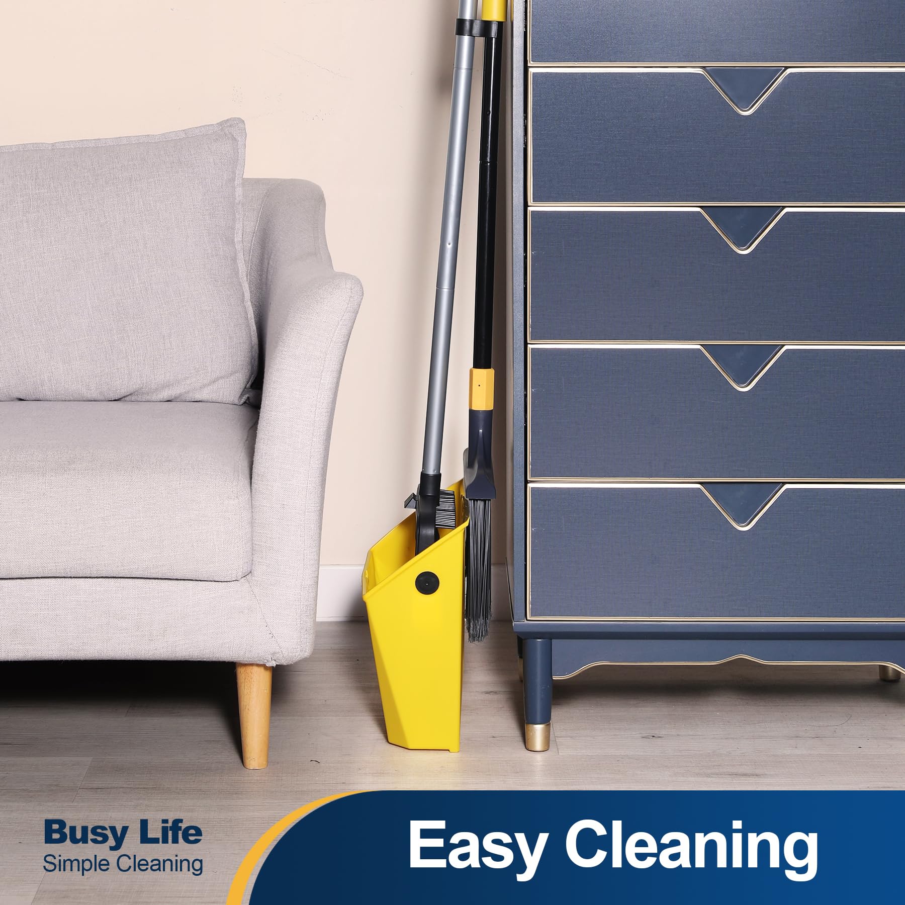 Broom With Dustpan Combo Set Commercial Broom & Dustpan Set 2+1 | Heavy ...