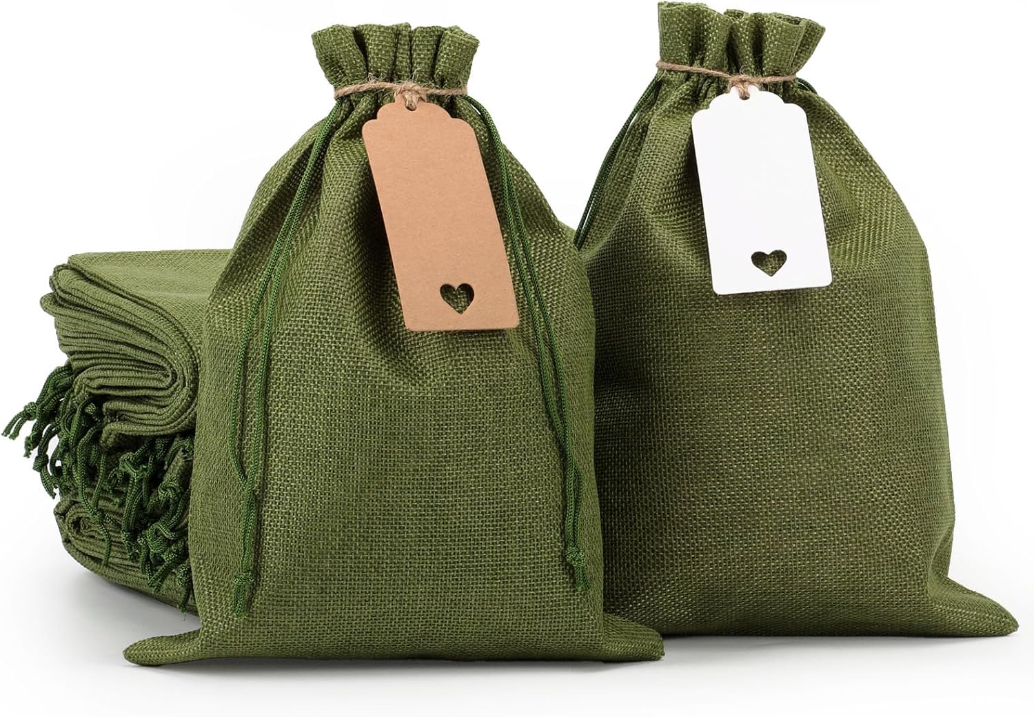 Amazon.com: Burlap Bags with Drawstring, 7x10" Burlap Favor Sacks with ...