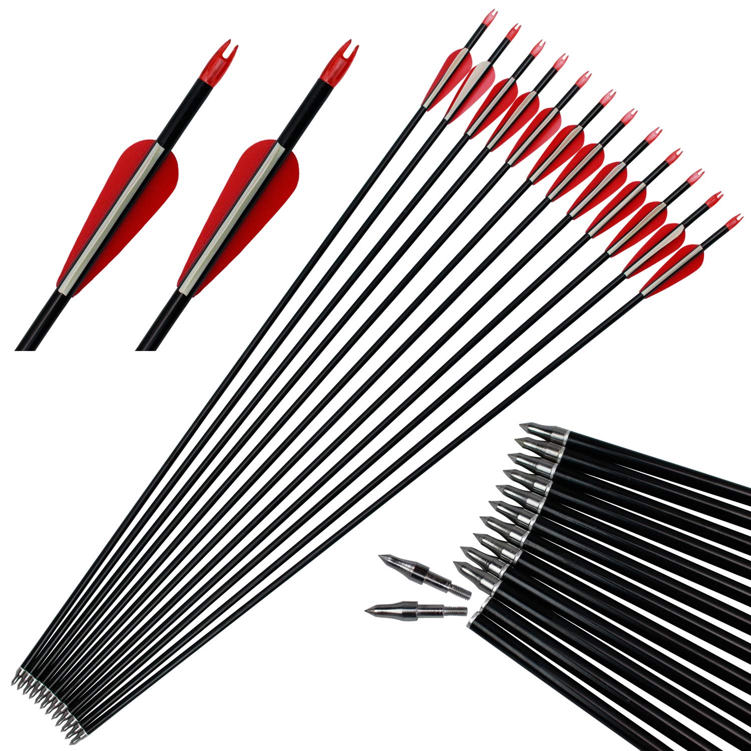 Buy kaimei 30" Carbon Fiber/32inch Aviation Aluminium Targeting Hunting ...