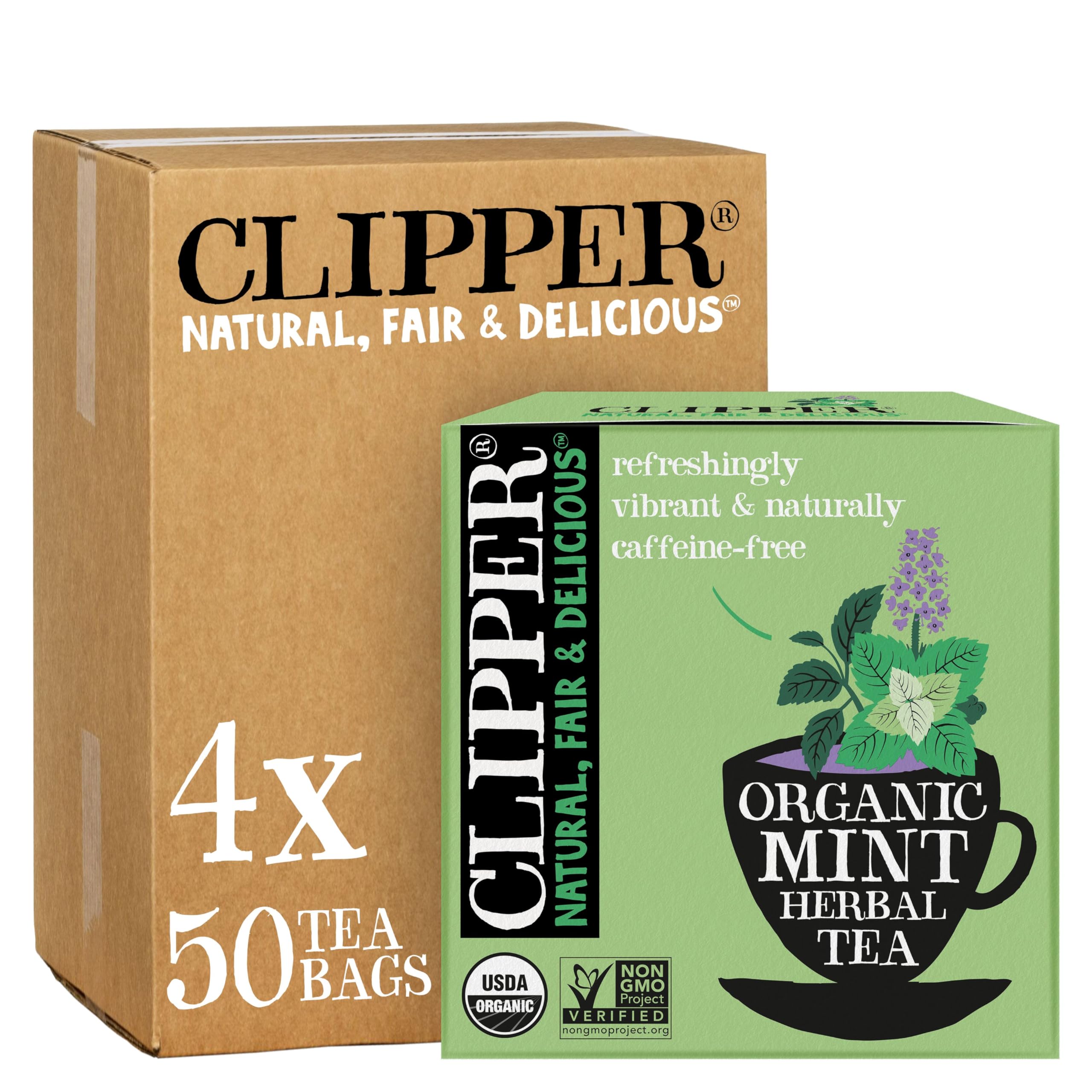 Amazon.com : Clipper Tea Mint Herbal Teabags – Caffeine Free, USDA ...