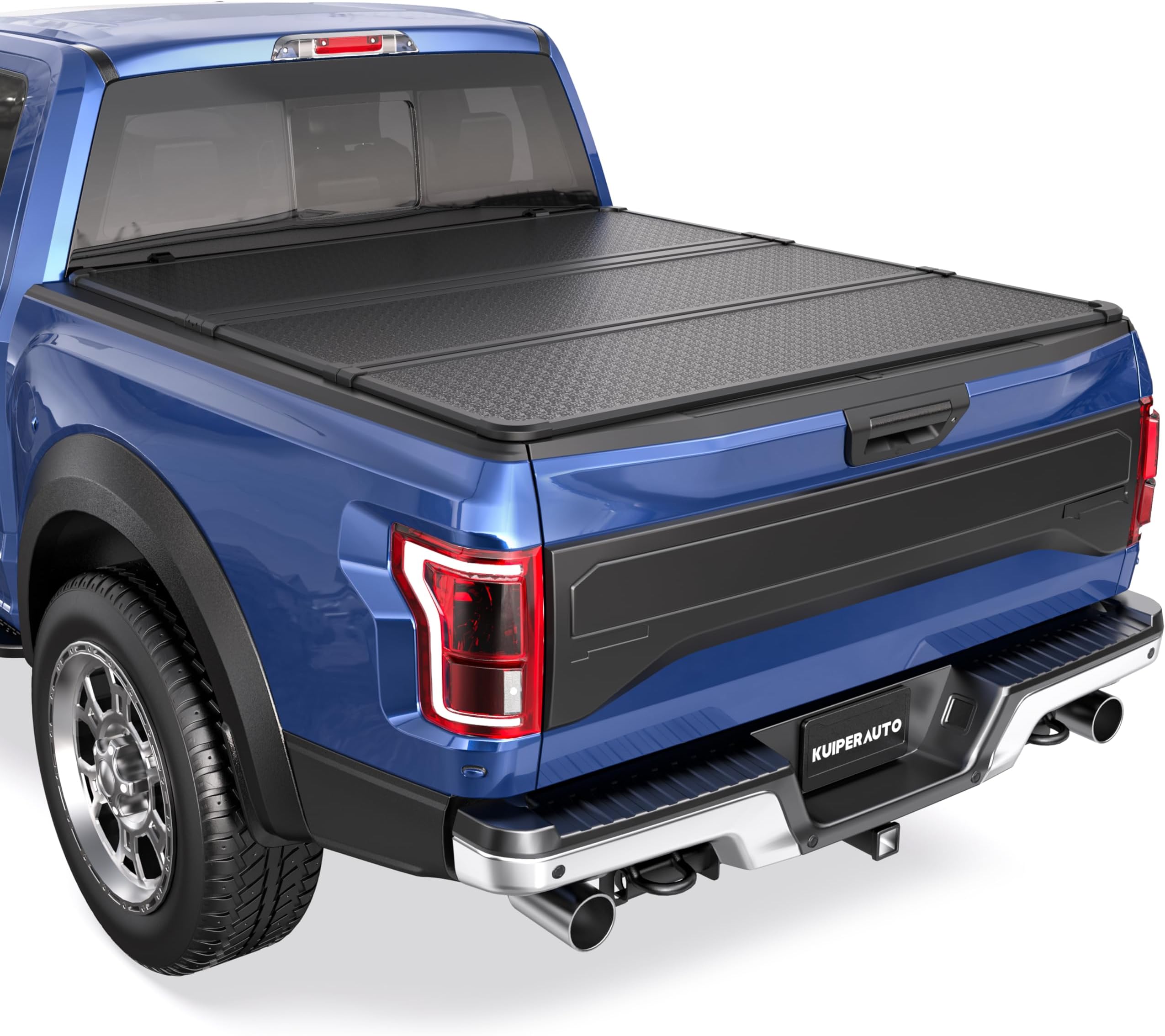 Amazon.com: KUIPERAUTO Hard Tri Truck Bed Tonneau Cover Compatible for ...