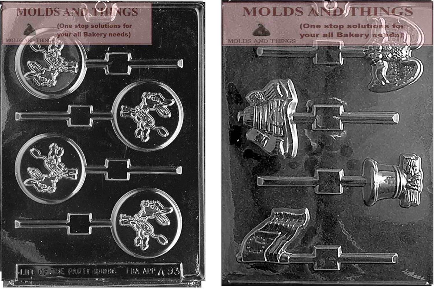 Amazon.com: Dem Donkey Lolly Chocolate Candy mold American Eagle candy ...