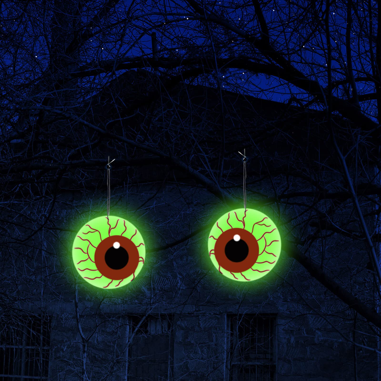 Scary Glowing Eyes In The Dark