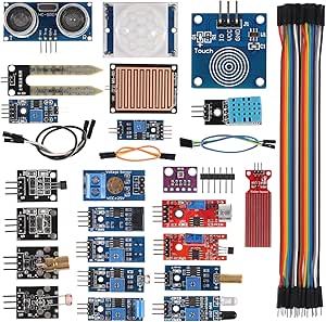 Amazon.com: Sensor Modules Kit for Arduino Raspberry, 22 in 1 Project ...