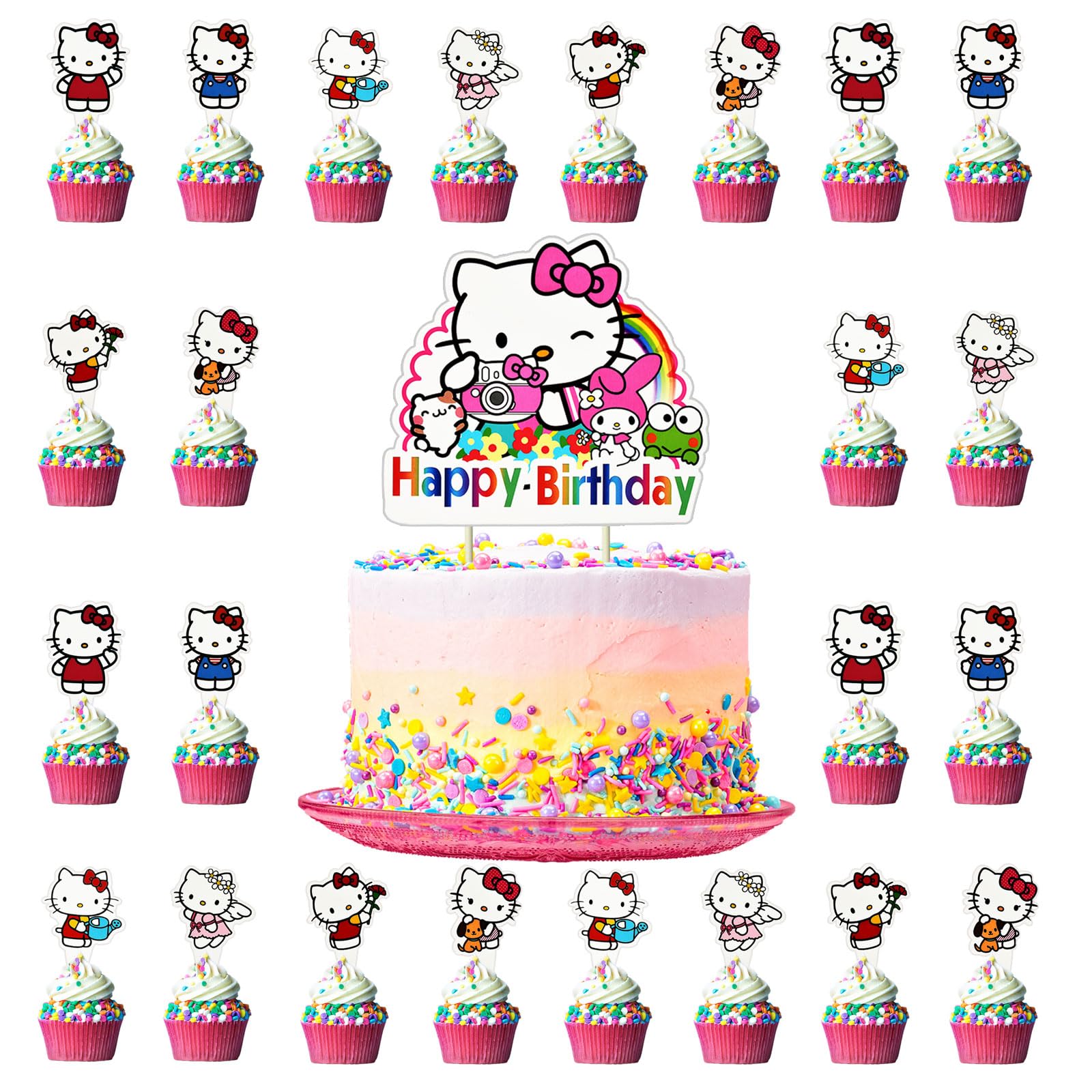 Hello Kitty Cake Toppers Birthdays Hello Kitty Birthday Party Supplies