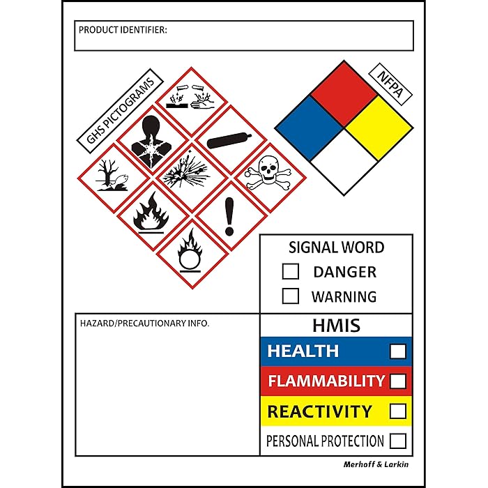 Buy SDS OSHA Labels for Chemical Safety Data 4 x 3 Inches | Roll of 250 ...