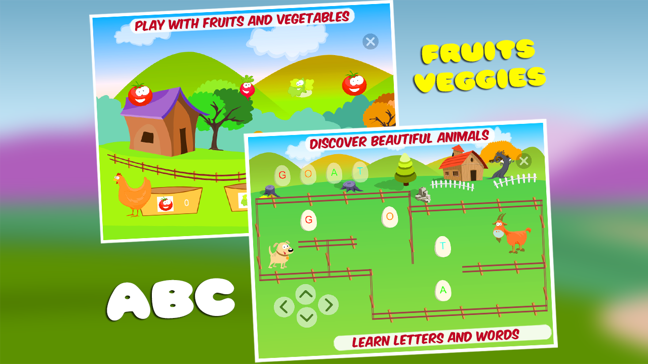 Farm Adventure for Kids Free - Play with animals, letters, numbers ...