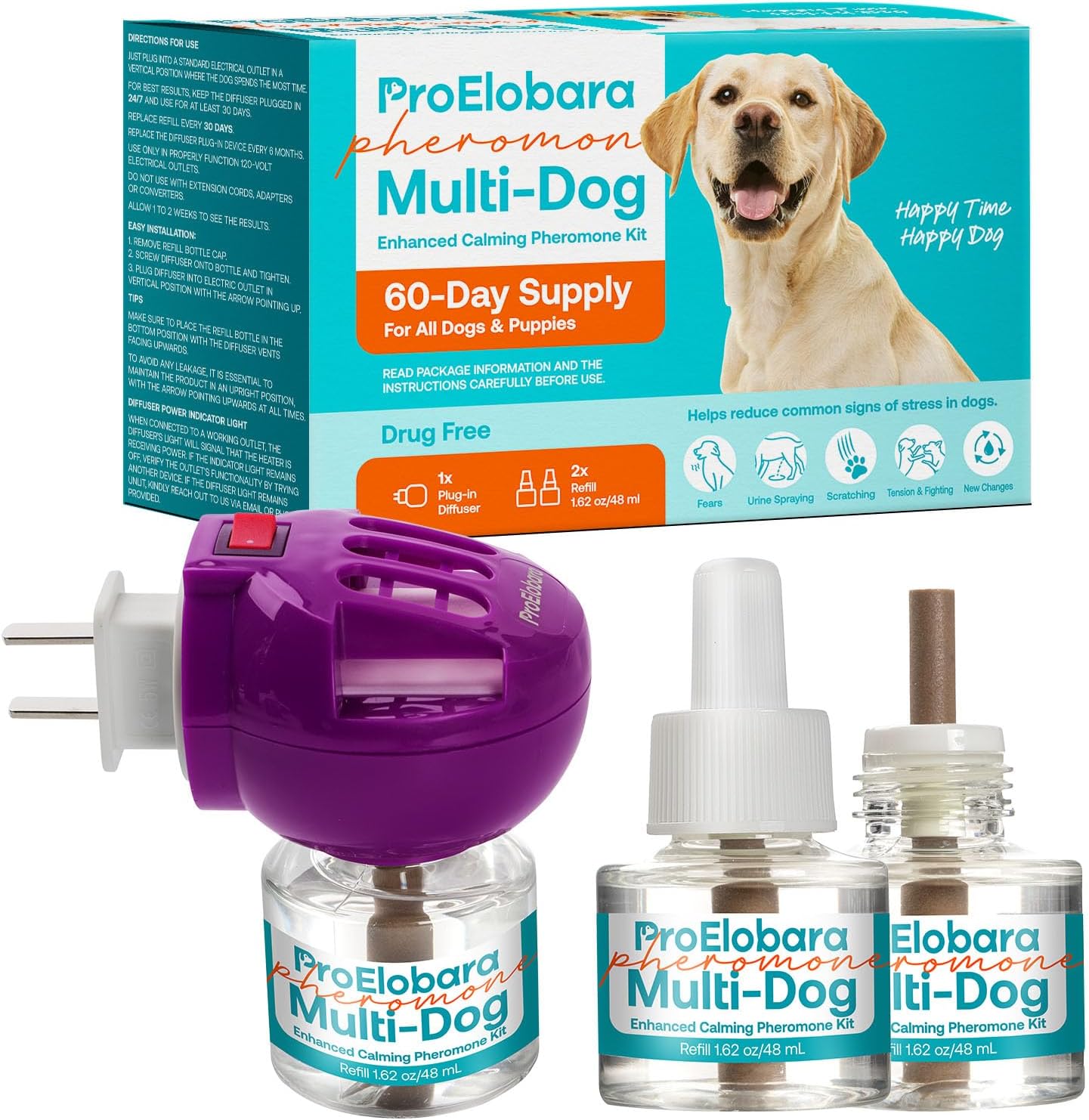 Dog Calming Pheromone Diffuser Anti-Anxiety: Dog Calming - Dog Calming ...